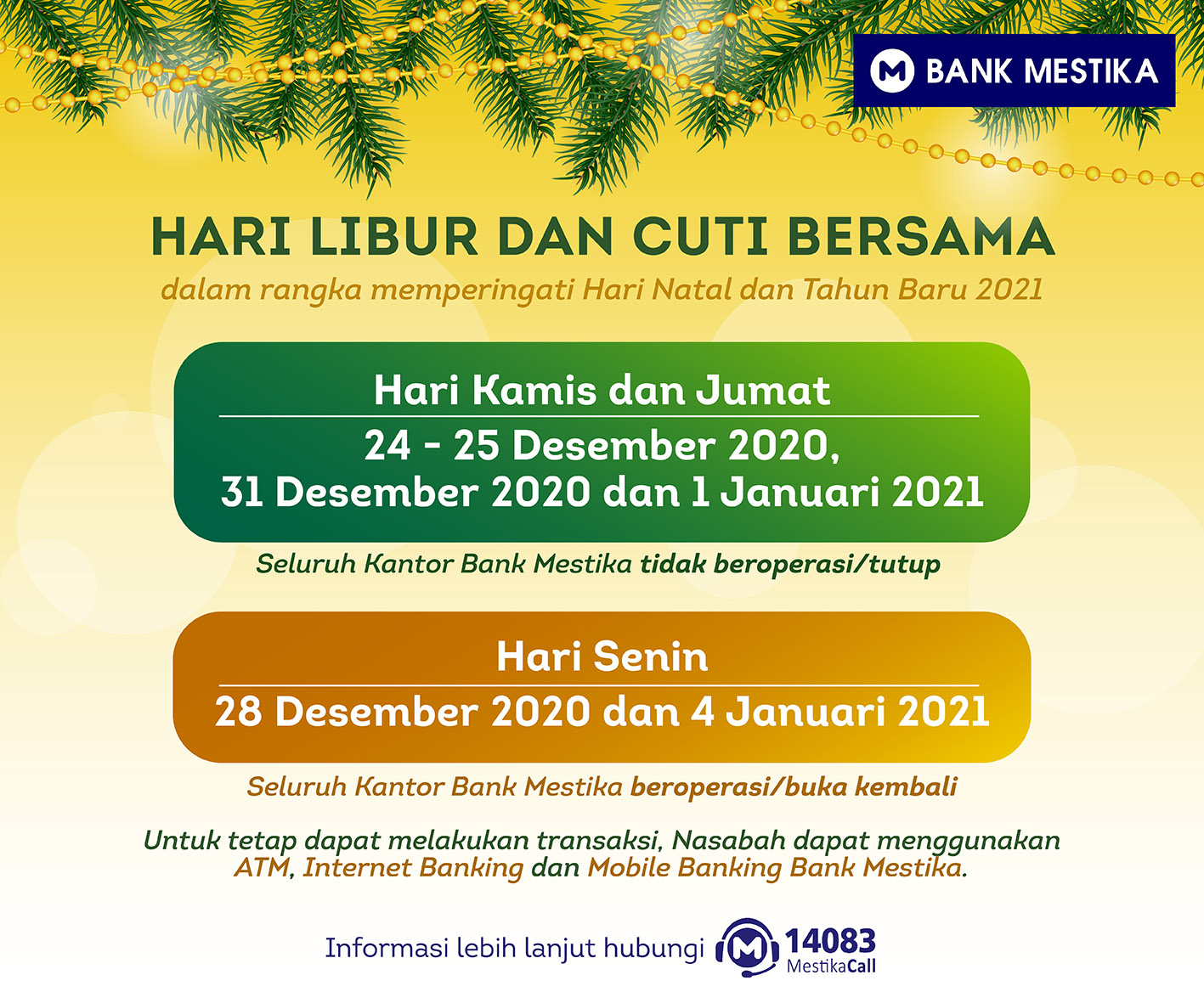 PT Bank Mestika Dharma, Tbk.